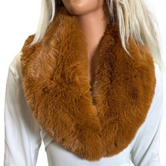 Accessories | Rabbit Faux Fur Collar Caramel | Poshmark